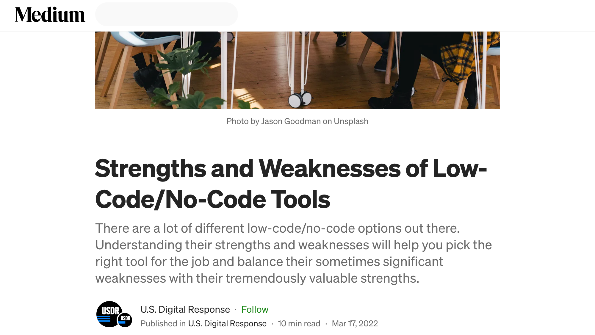 Strengths and Weaknesses of Low-Code/No-Code Tools - Digital Government Hub