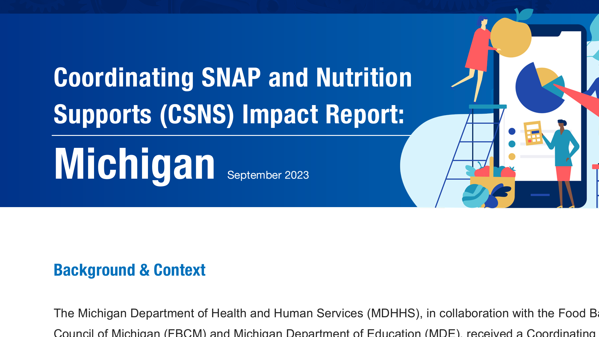 Michigan's Coordinating SNAP & Nutrition Supports Impact Report ...