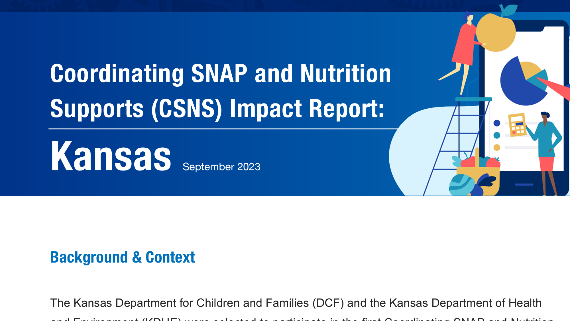 Kansas' Coordinating SNAP & Nutrition Supports Impact Report - Digital ...