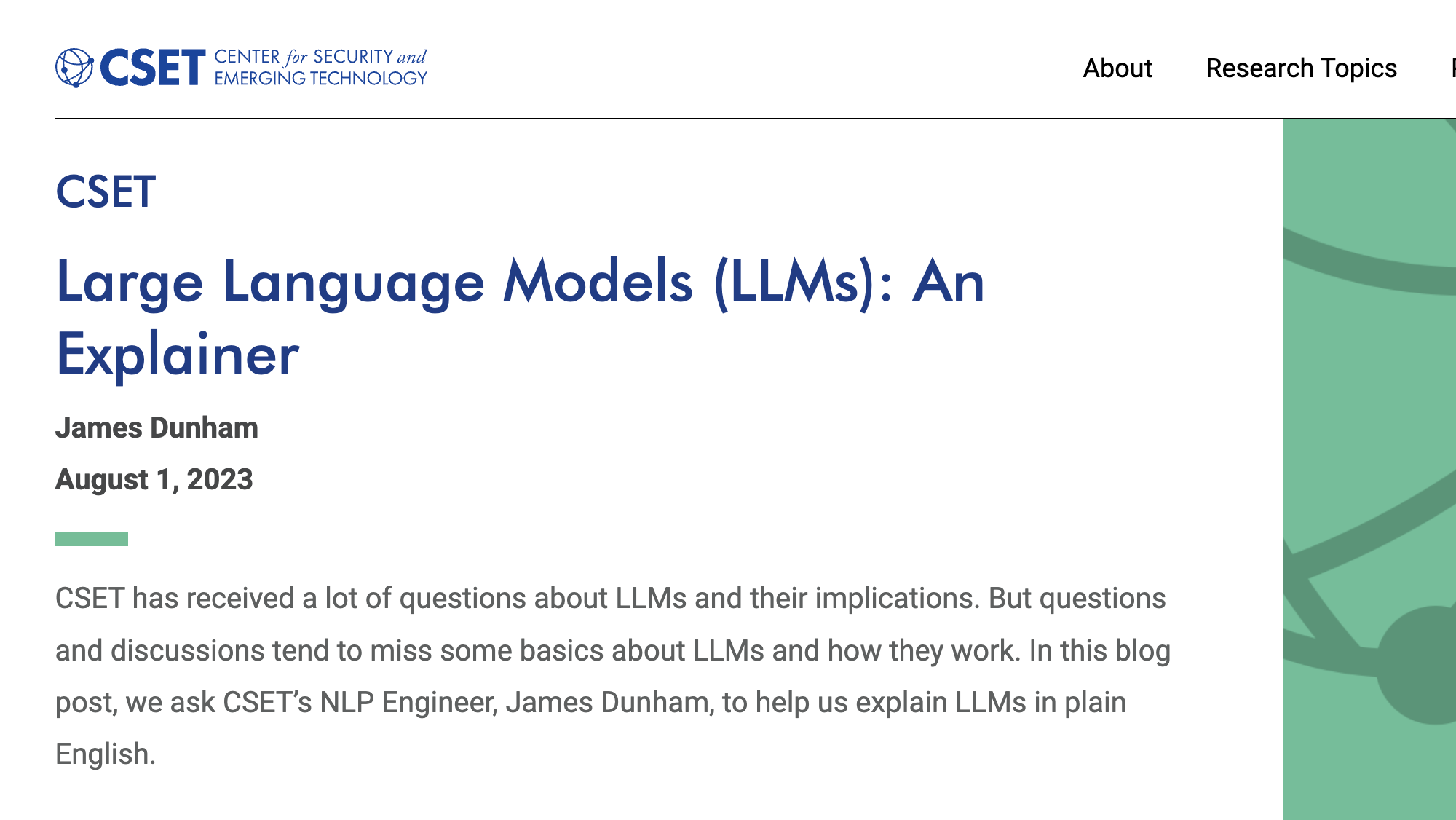 Large Language Models (LLMs): An Explainer - Digital Government Hub
