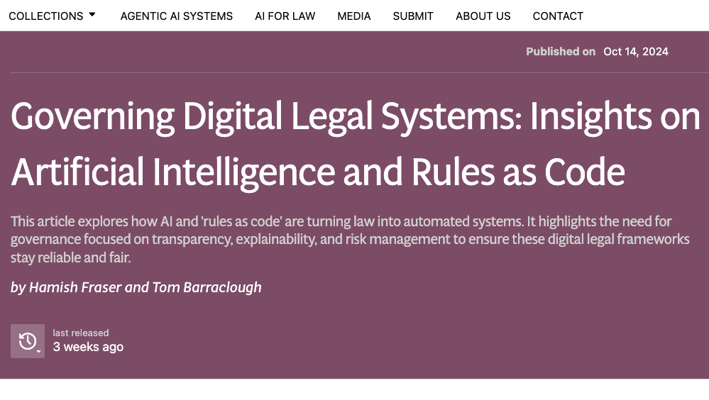 Governing Digital Legal Systems: Insights on Artificial Intelligence ...