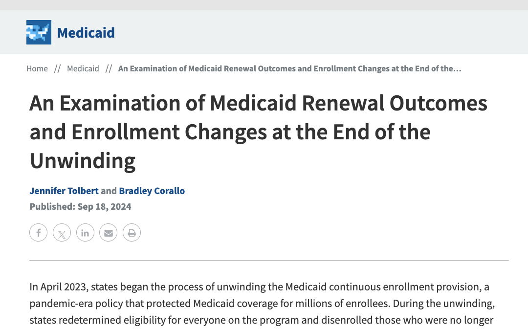 An Examination of Medicaid Renewal Outcomes and Enrollment Changes at ...