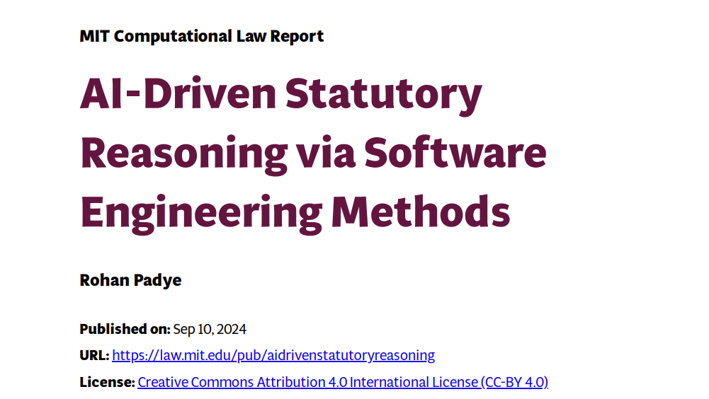 AI-Driven Statutory Reasoning via Software Engineering Methods ...