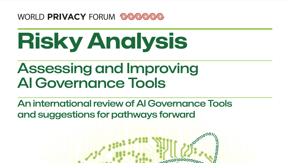 An international review of AI Governance Tools and suggestions for ...