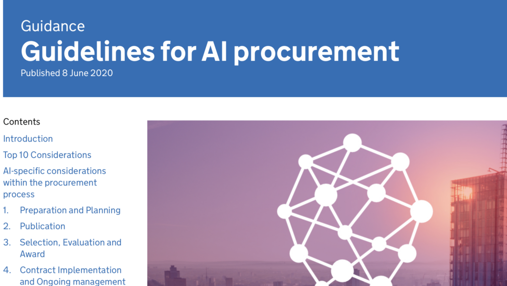 UK Guidelines for AI Procurement - Digital Government Hub