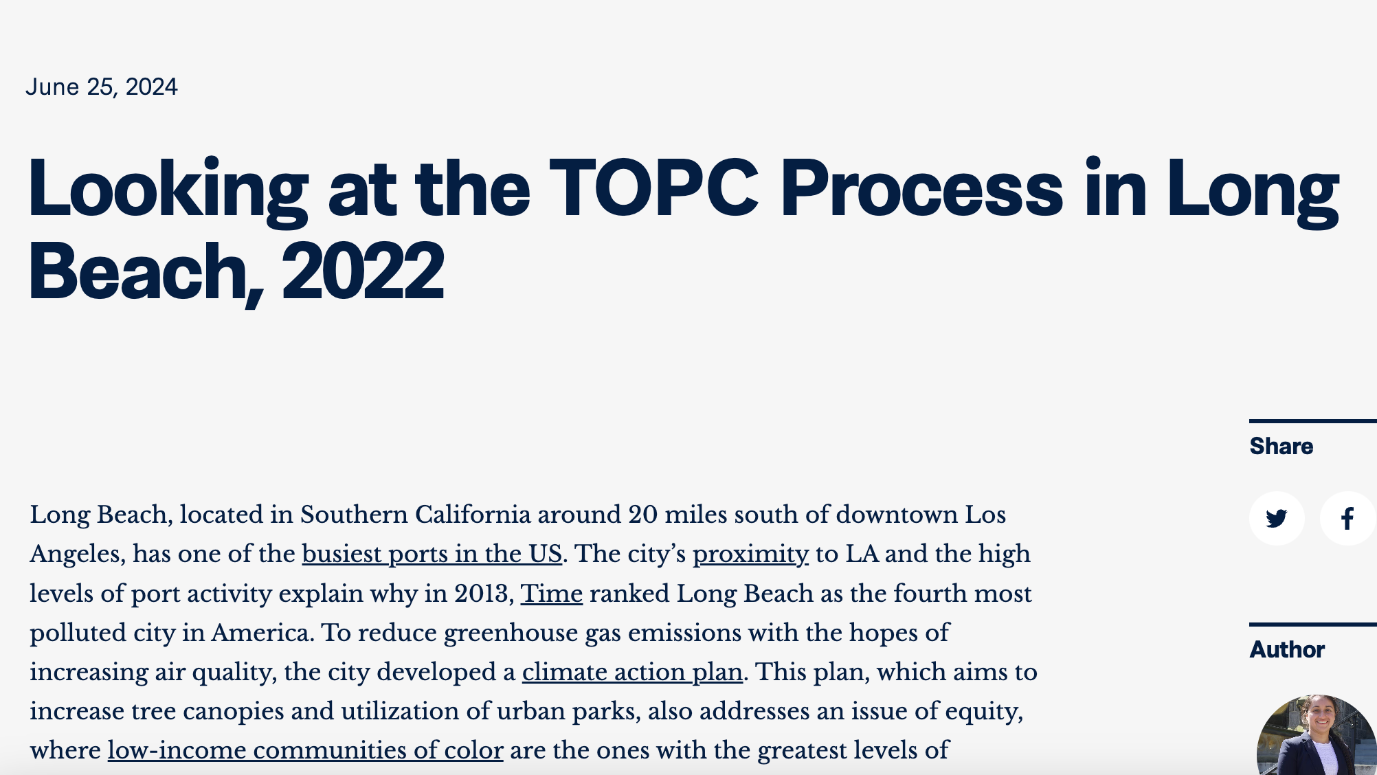 Looking at the TOPC Process in Long Beach - Digital Government Hub