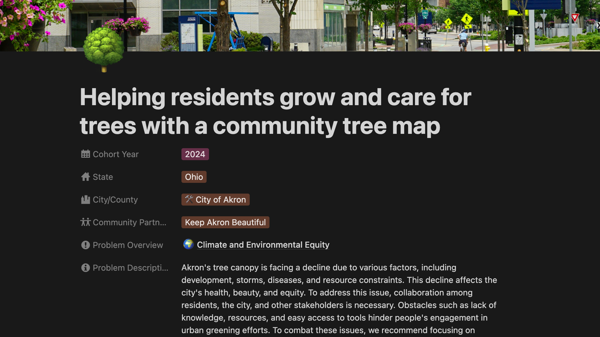 Helping residents grow and care for trees with a community tree map ...