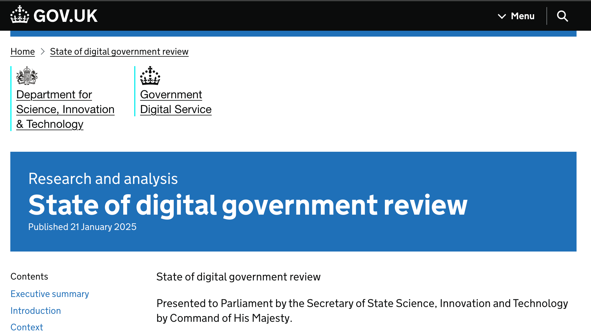 State of digital government review - Digital Government Hub