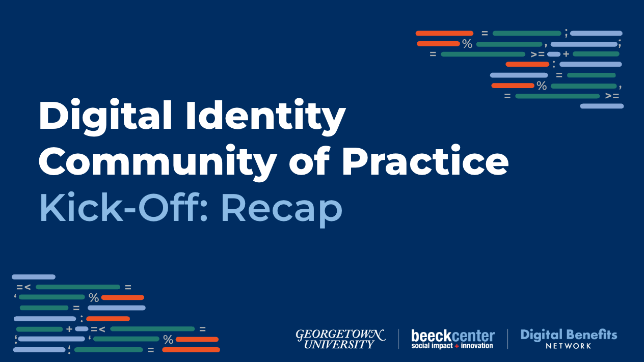 Recap: Digital Identity Community of Practice Kick-Off - Digital ...