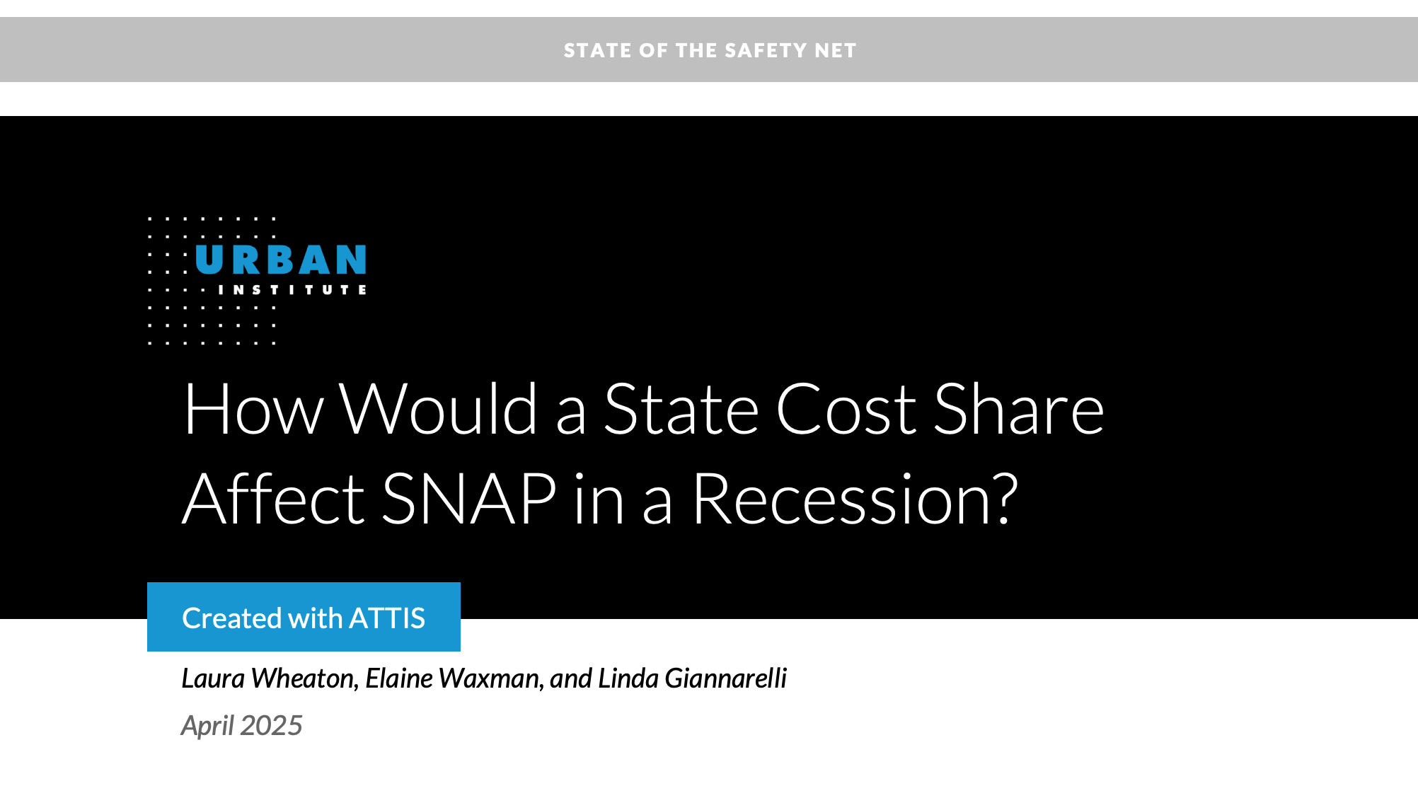 How Would a State Cost Share Affect SNAP in a Recession? - Digital ...