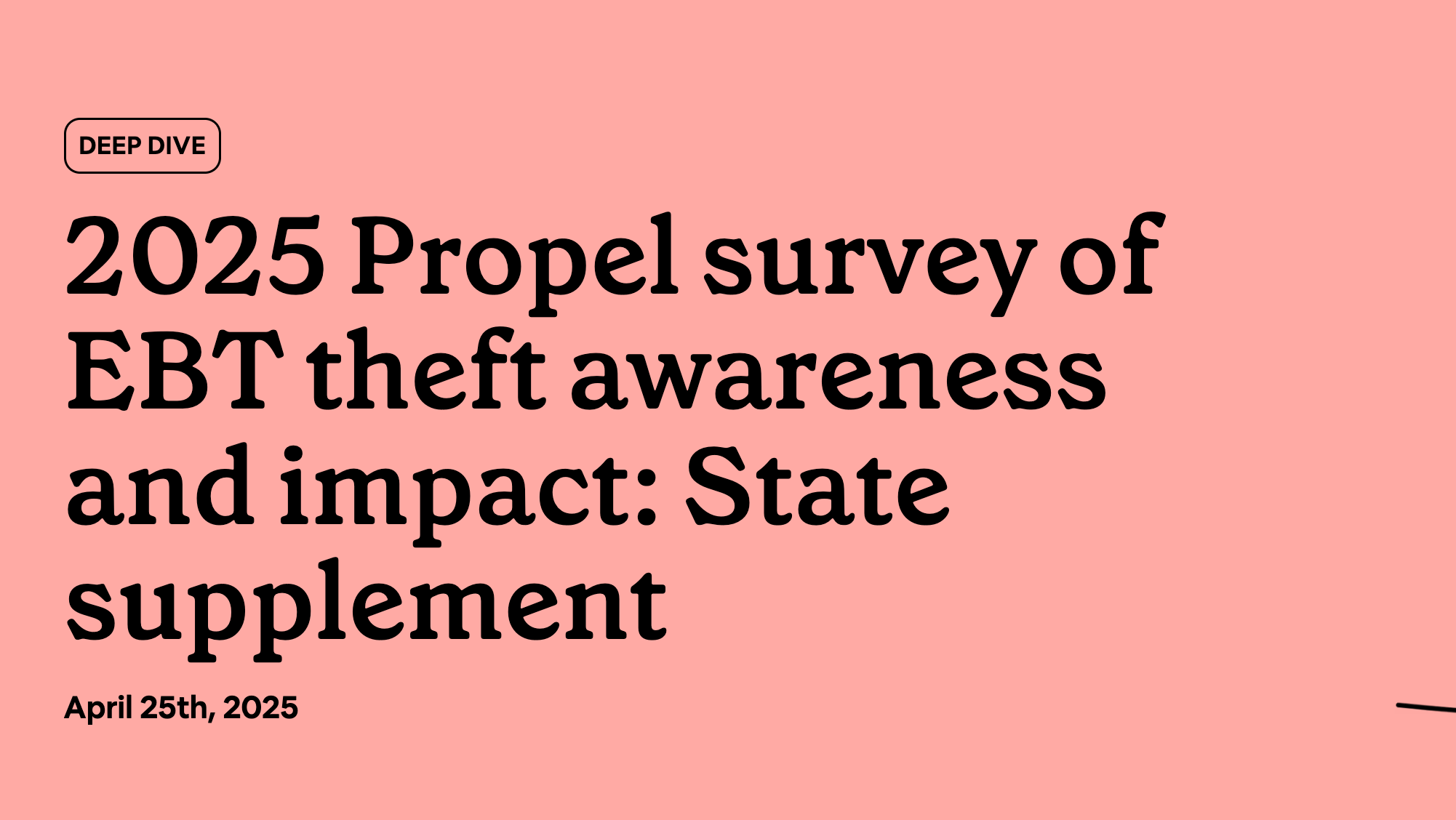 2025 Propel survey of EBT theft awareness and impact: State supplement ...