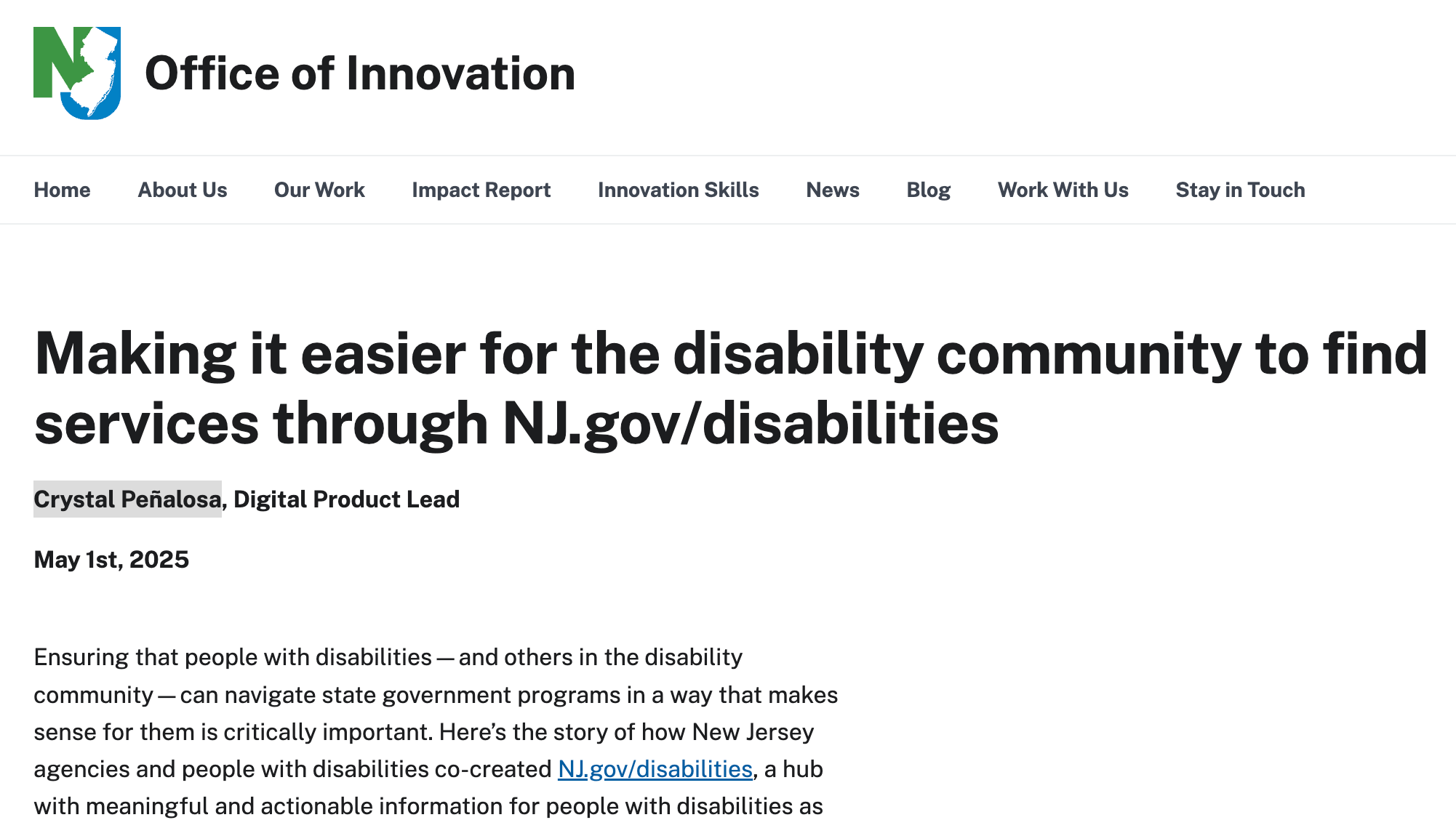Making it easier for the disability community to find services through ...