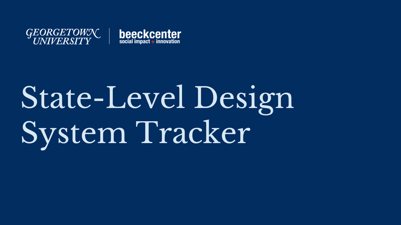 State-Level Design System Tracker - Digital Government Hub