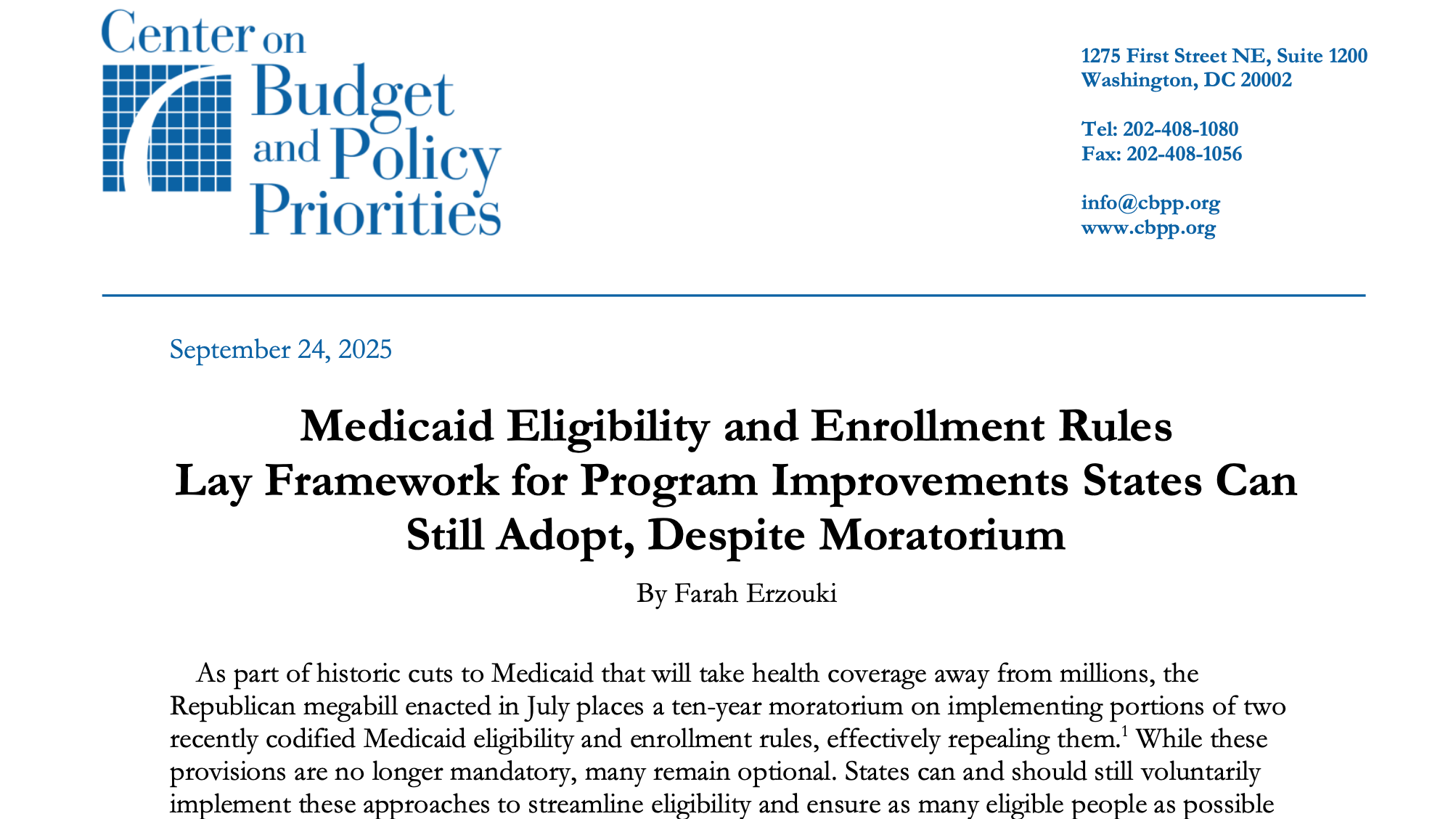 Medicaid Eligibility and Enrollment Rules Lay Framework for Program ...