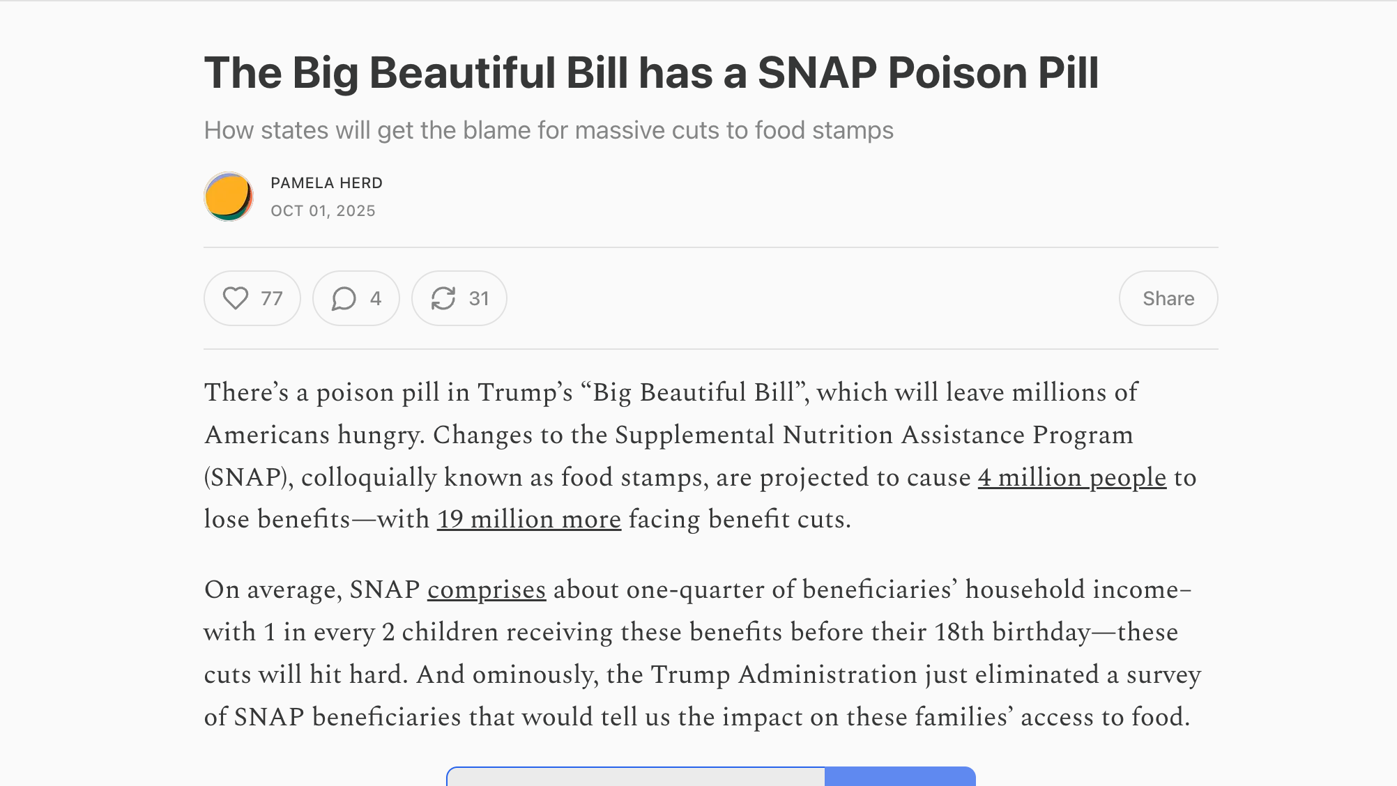 The Big Beautiful Bill has a SNAP Poison Pill - Digital Government Hub