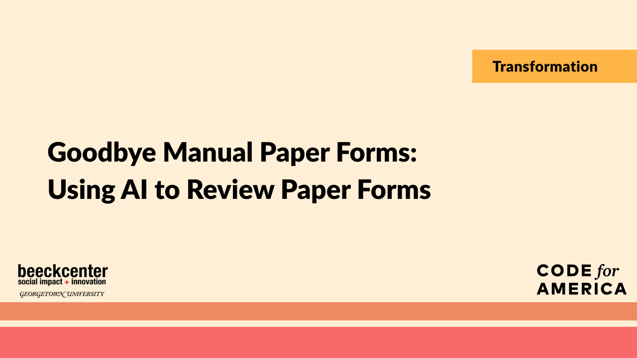 Goodbye Manual Paper Forms Using AI to Review Paper Forms - Digital ...