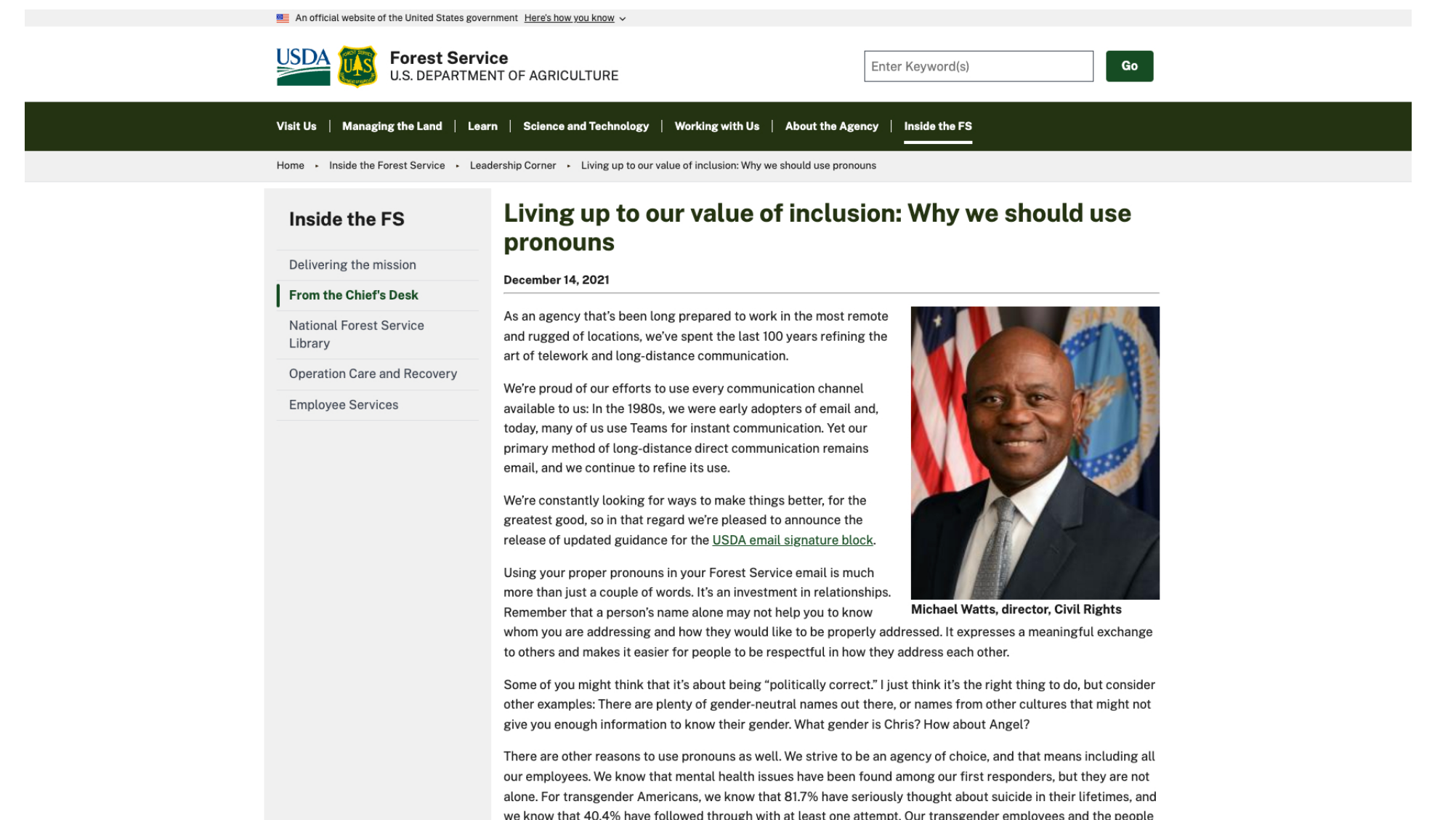 Living up to our value of inclusion: Why we should use pronouns ...