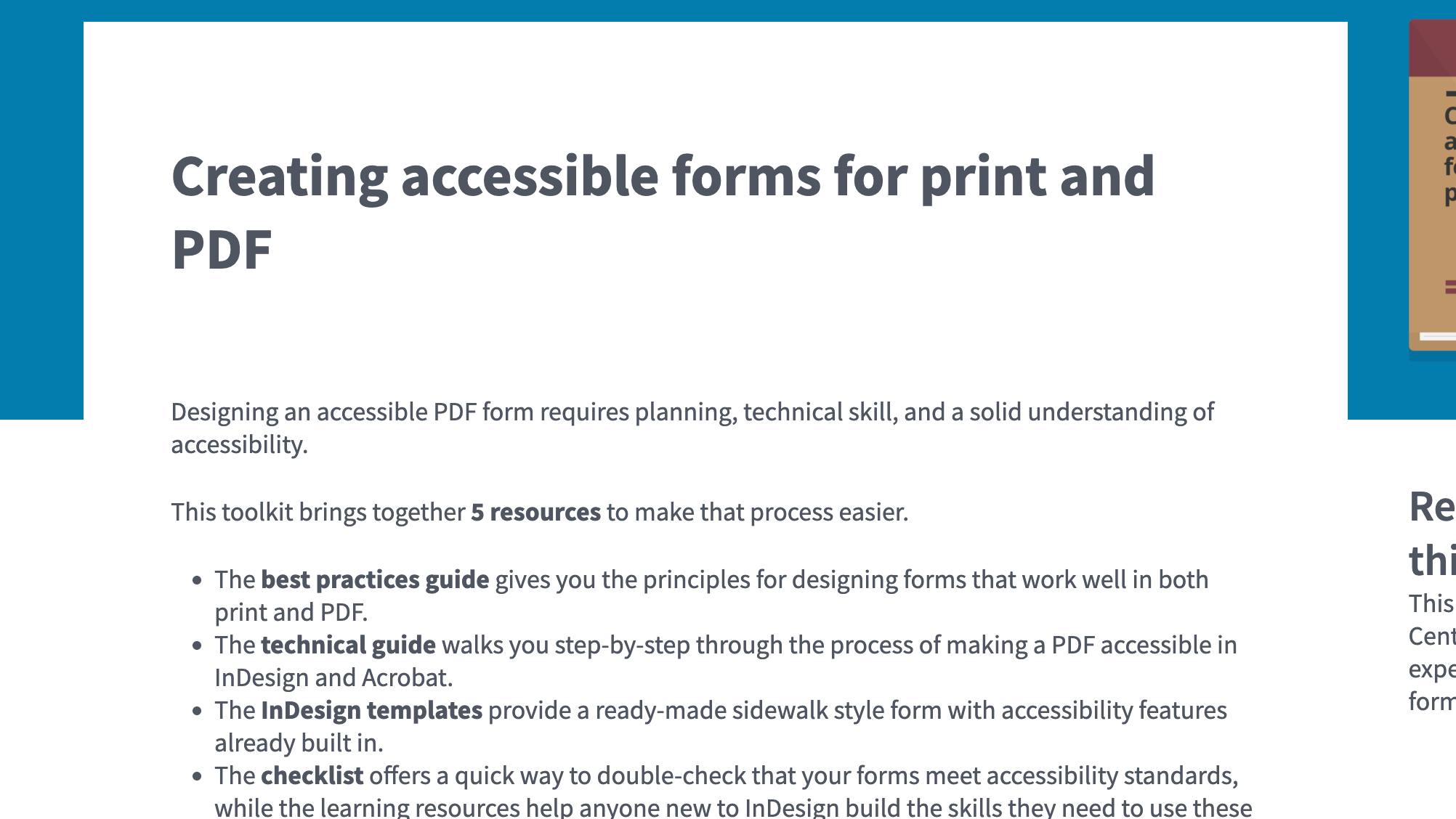 Creating accessible forms for print and PDF - Digital Government Hub