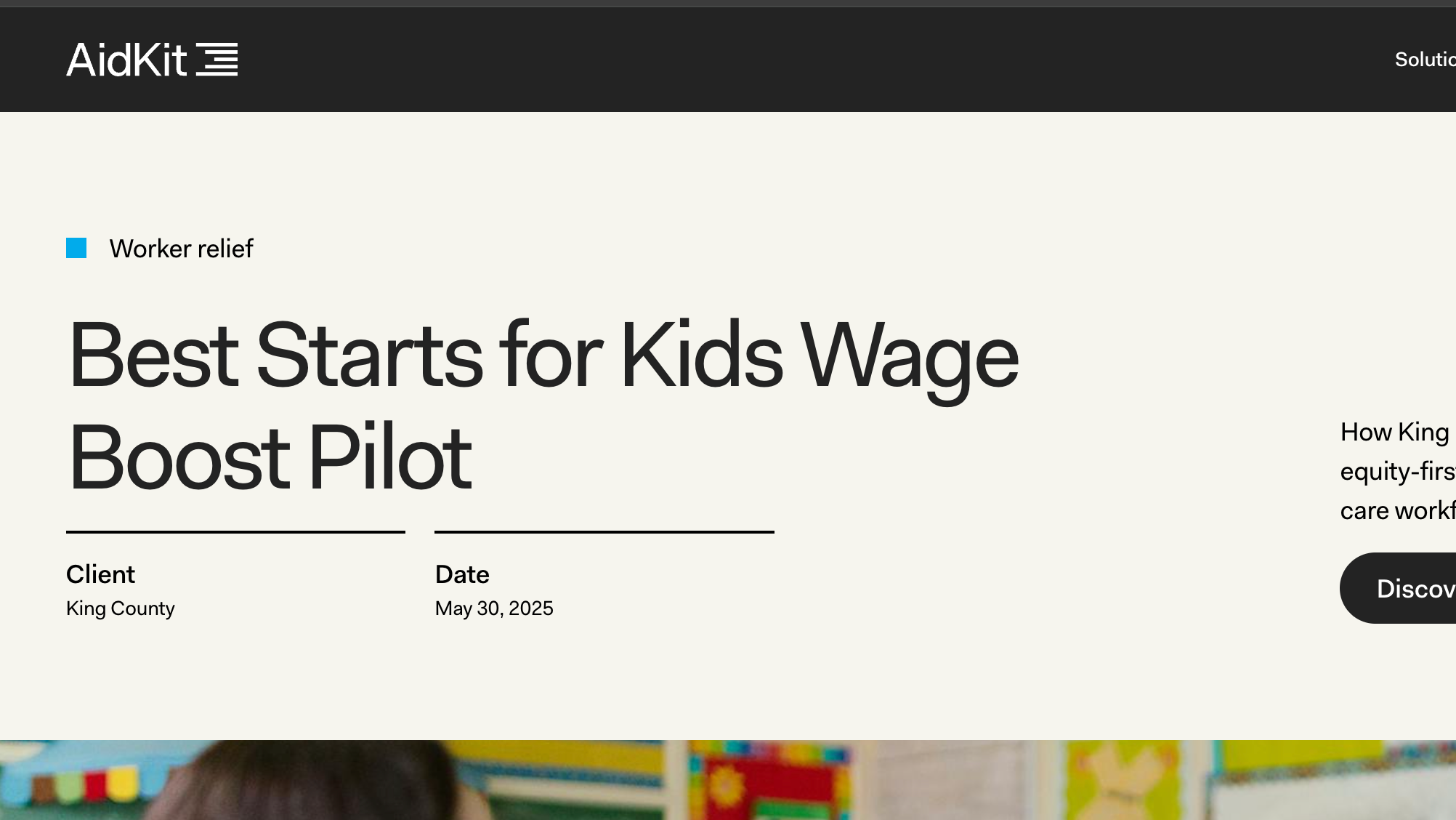 Best Starts for Kids Wage Boost Pilot - Digital Government Hub