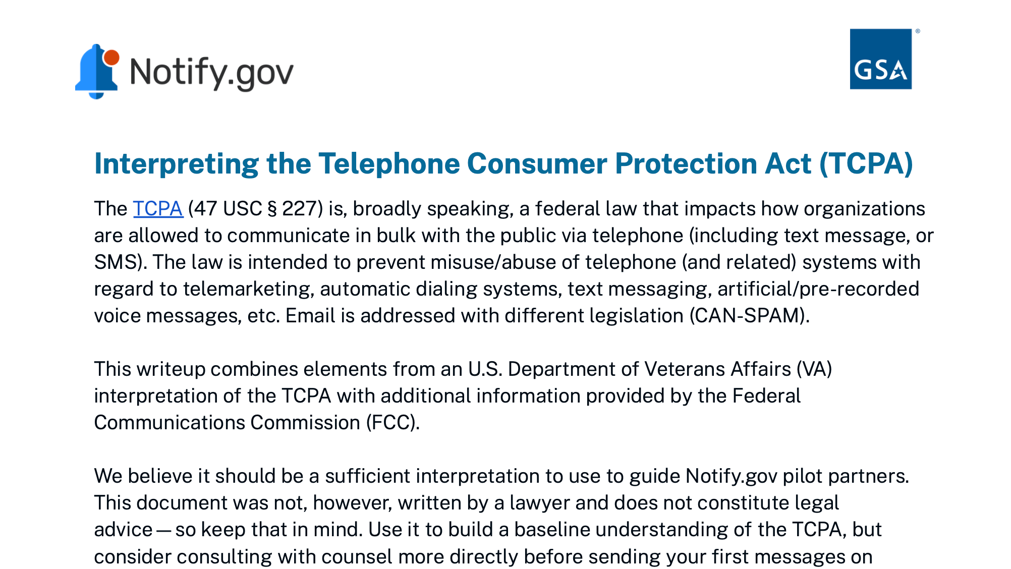 Interpreting the Telephone Consumer Protection Act (TCPA) - Digital ...